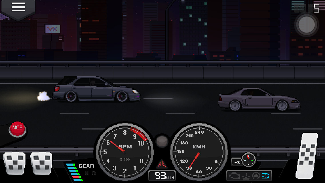 “Perca” muito tempo acelerando em Pixel Car Racer