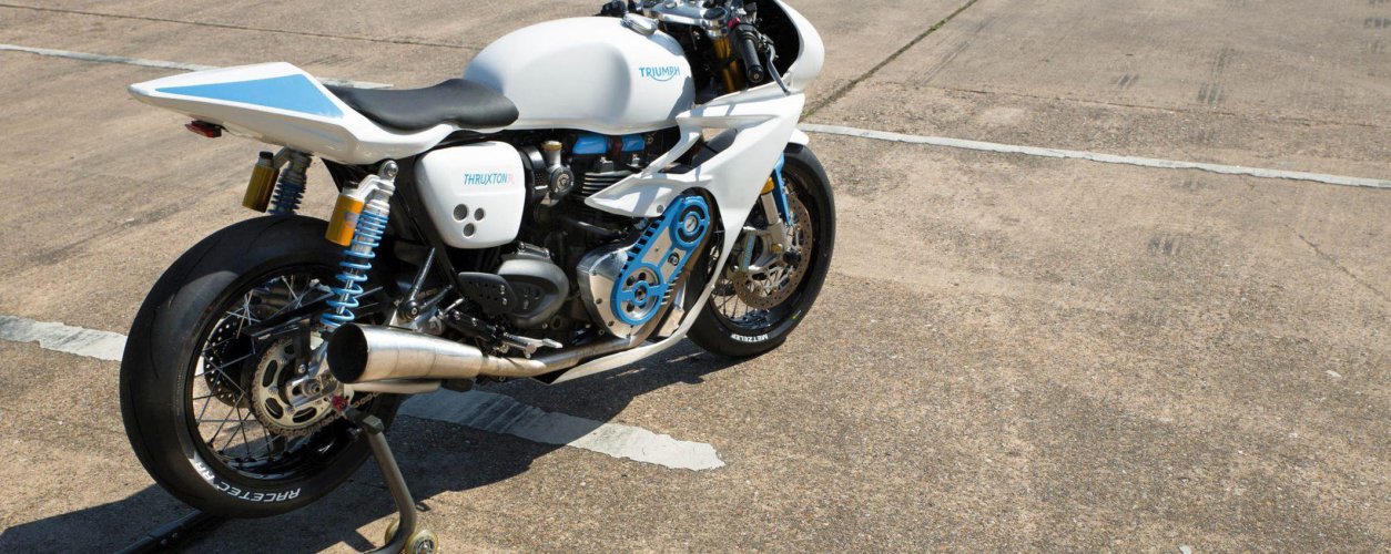 Triumph Thruxton ganha motor turbo para festival