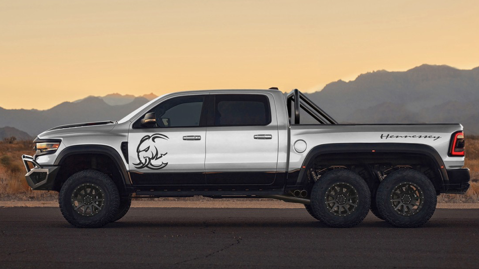RAM TRX modificada pela Hennessey tem tração 6x6