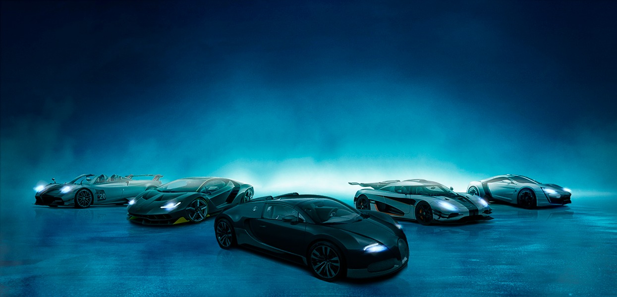 Cinco super carros de produção limitadíssima