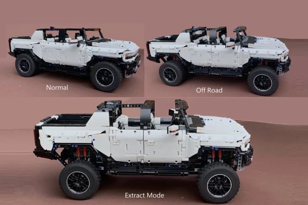 Fãs criam Lego do Hummer EV que anda para valer