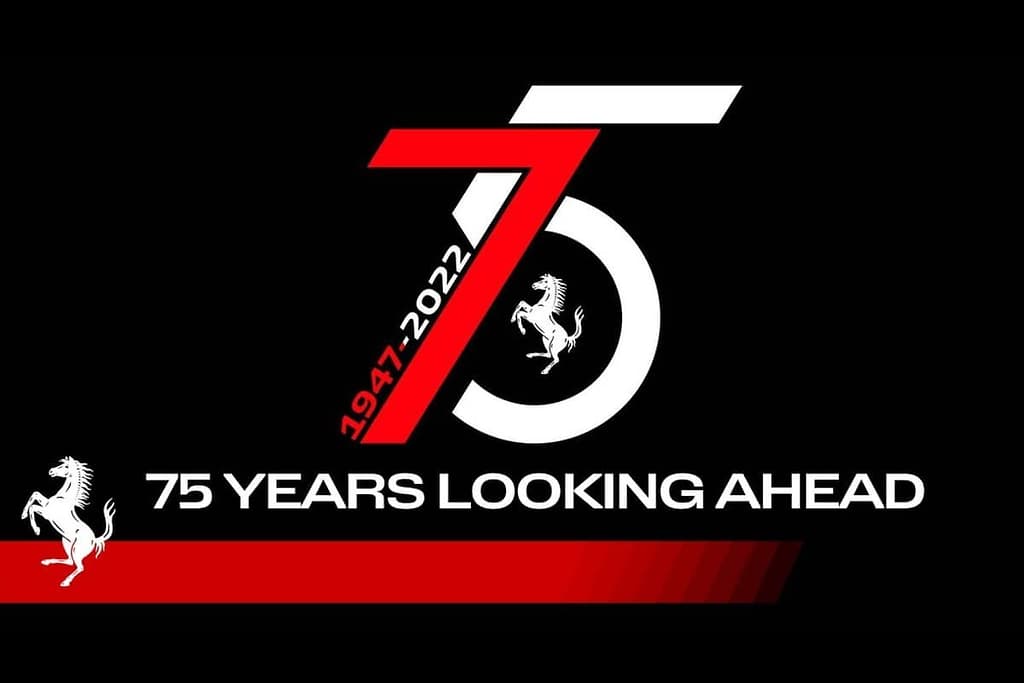 Ferrari lança logotipo para comemorar os seus 75 anos