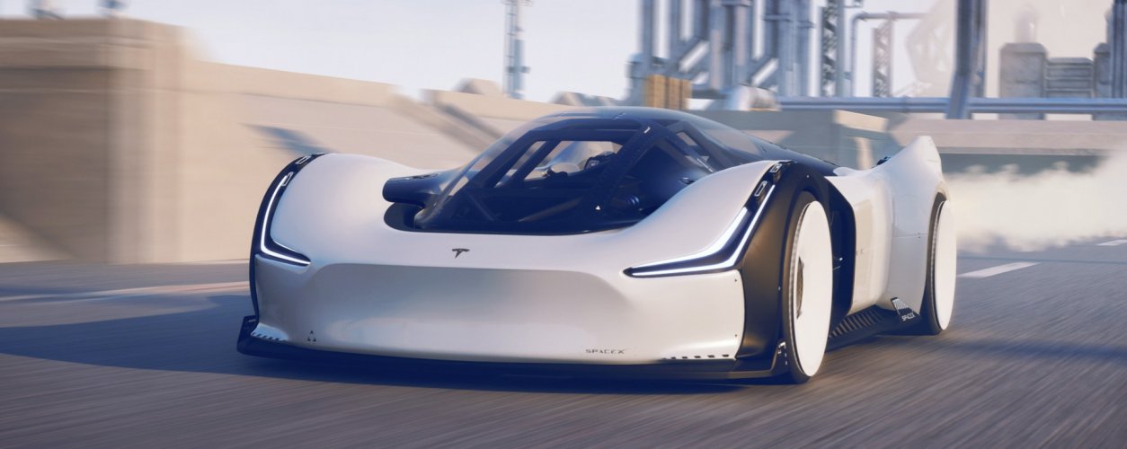 Tesla: designer projeta SpaceX Model R com foguetes e 2.990 cv