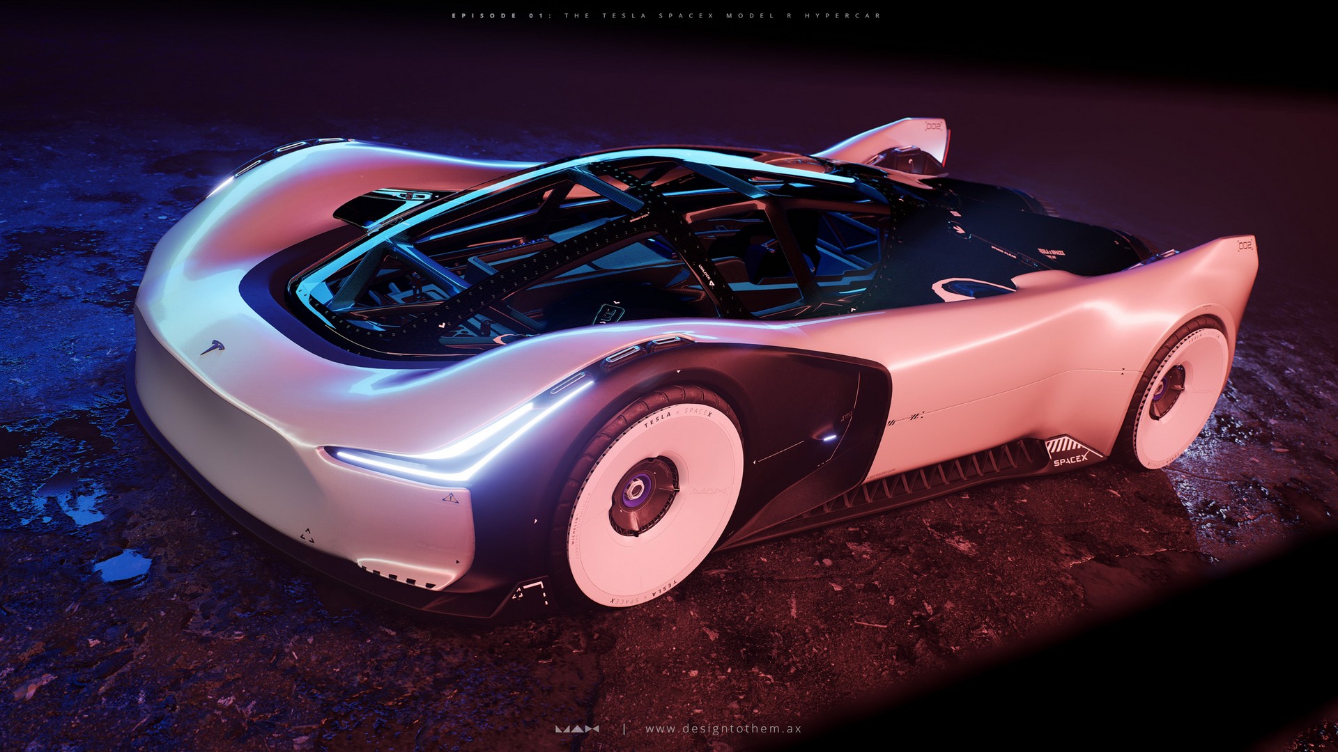 Tesla: designer projeta SpaceX Model R com foguetes e 2.990 cv