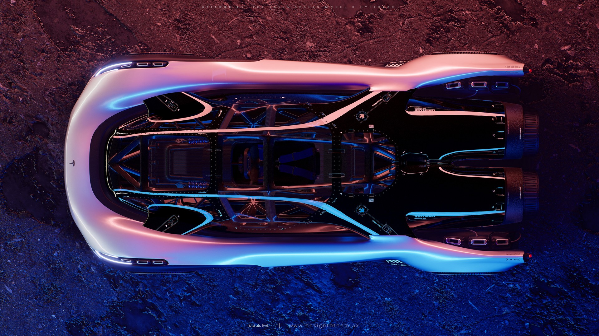 Tesla: designer projeta SpaceX Model R com foguetes e 2.990 cv