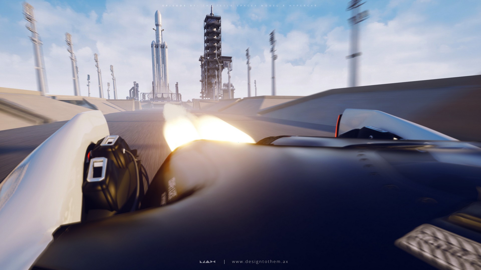 Tesla: designer projeta SpaceX Model R com foguetes e 2.990 cv