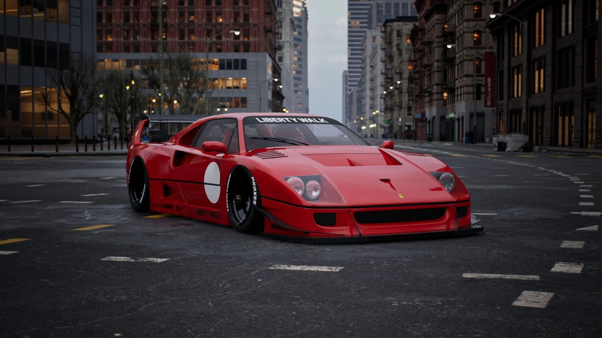 Ferrari F40 ganha visual insano da Liberty Walk | Webmotors