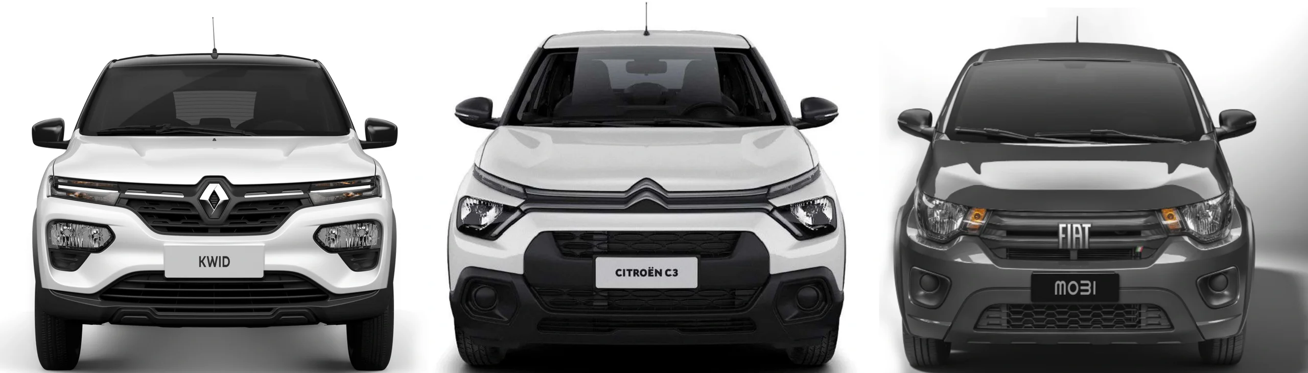 C3 x Kwid x Mobi: qual é o melhor custo-benefício?