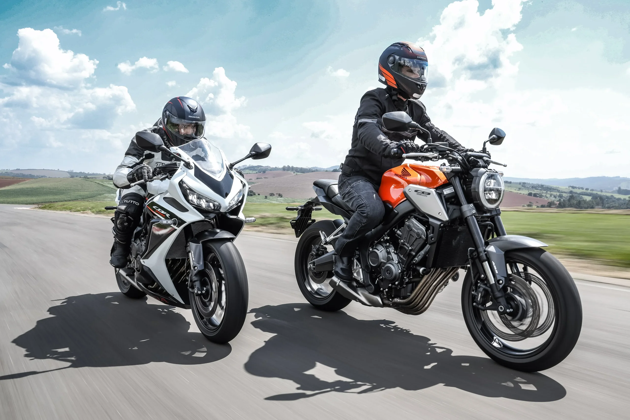 Honda CB 650R e CBR 650R 2024: novas cores e acabamento